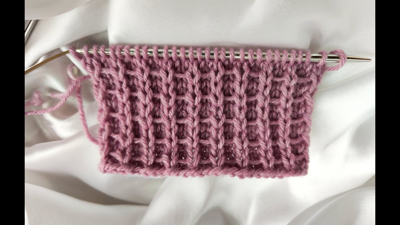 Beautiful Knit stitch pattern - 04 - YouTube