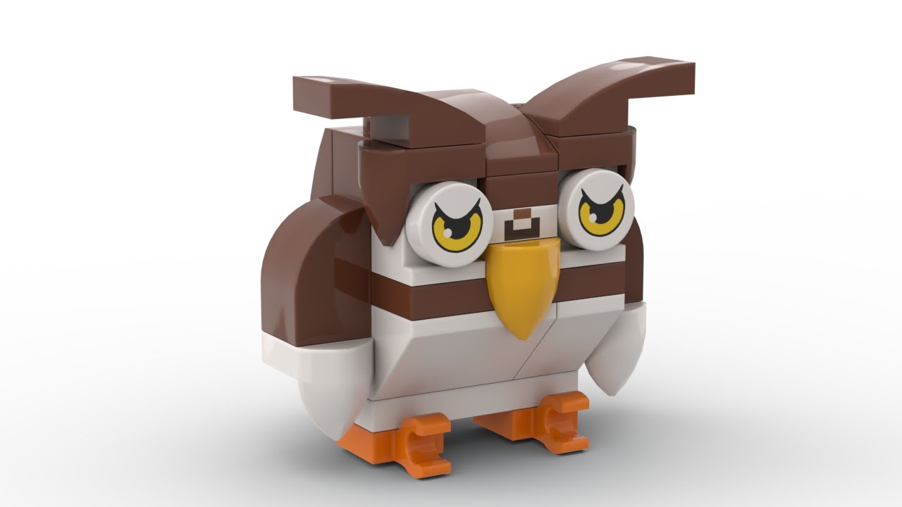 How to build LEGO Owl, MOC, speed build in 4K - YouTube