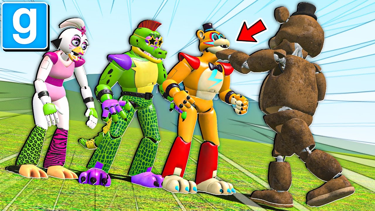 GMOD FNAF SECURITY BREACH VS SUPER PUNCHING FREDDY! - Five Nights at ...