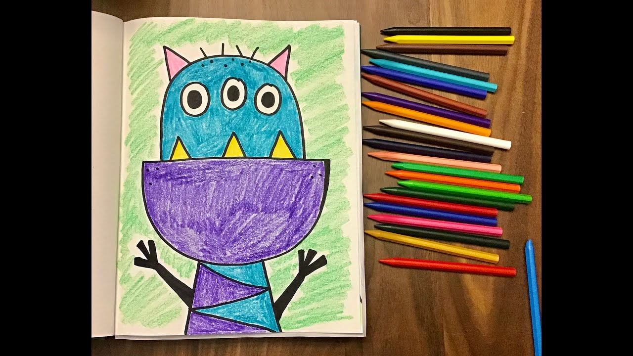 How to draw a monster! - YouTube