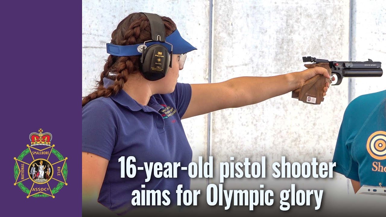 16 year old pistol shooter aiming for Olympic glory - YouTube