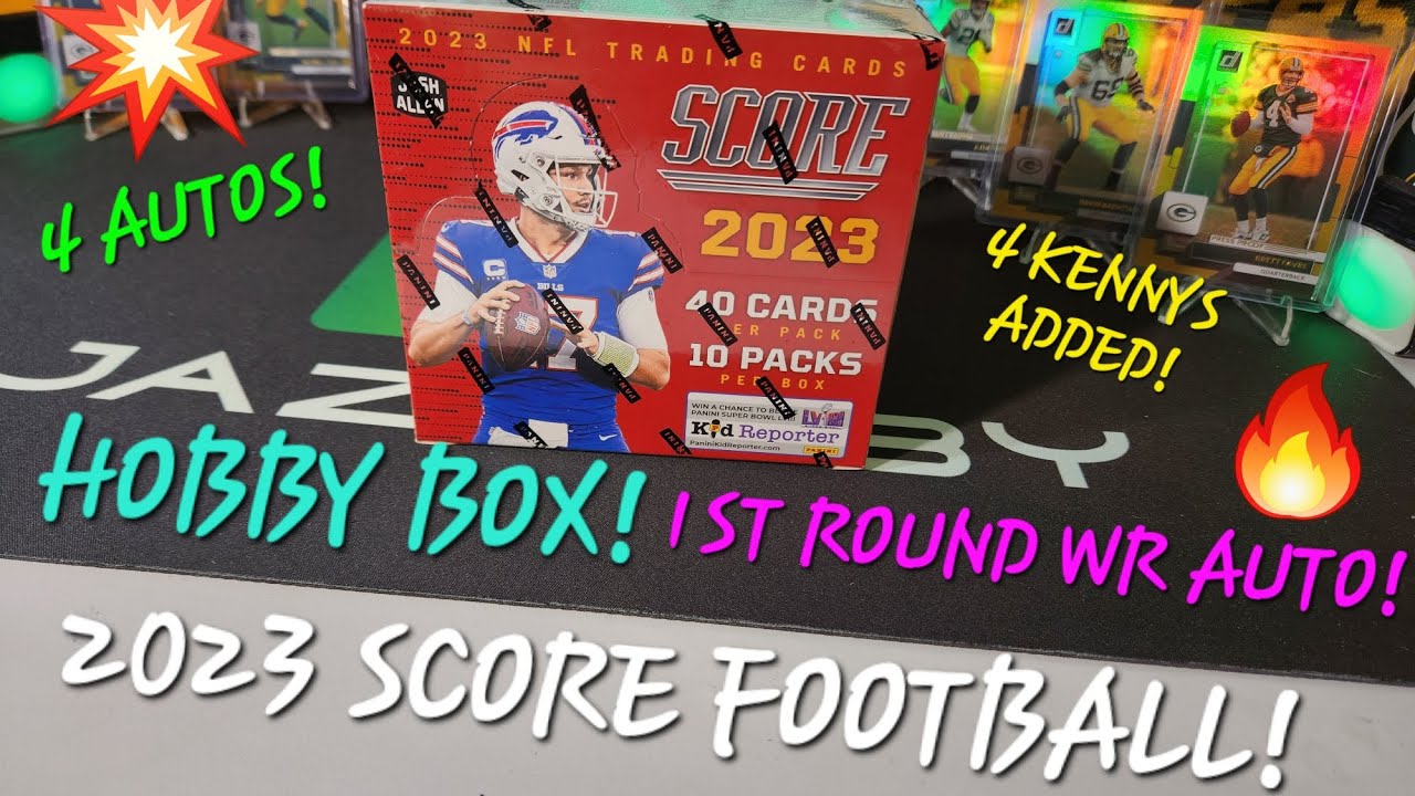 400 CARDS! WOW! 2023 PANINI SCORE FOOTBALL HOBBY BOX OPENING RIP AND ...