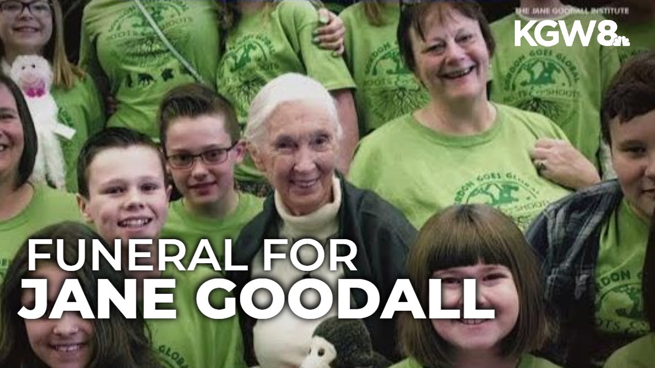 Friends, family say goodbye to Dr. Jane Goodall - YouTube