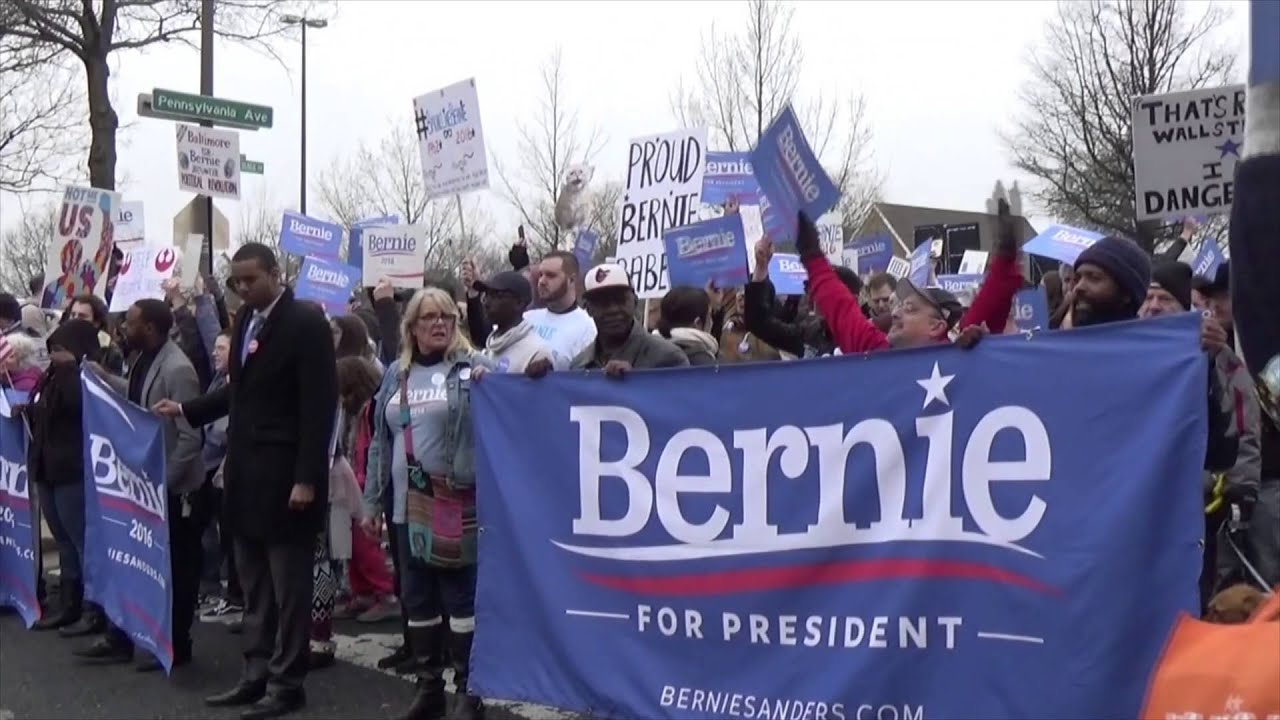 Bernie Sanders March & Rally in Baltimore, Md. 3/19/2016 Pt. 1 - YouTube
