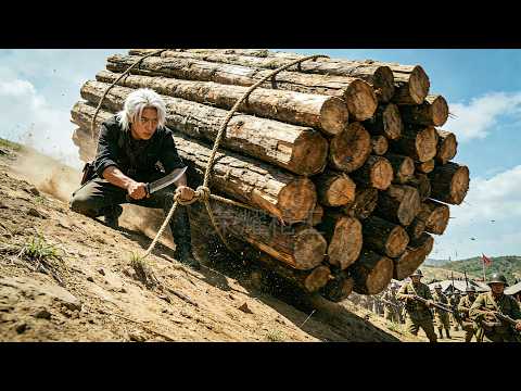 抗日電影！兵王用巨木滾毀日軍地雷陣，斬殺大佐，順利突圍！ ⚔️ 抗日 MMA | Kung Fu