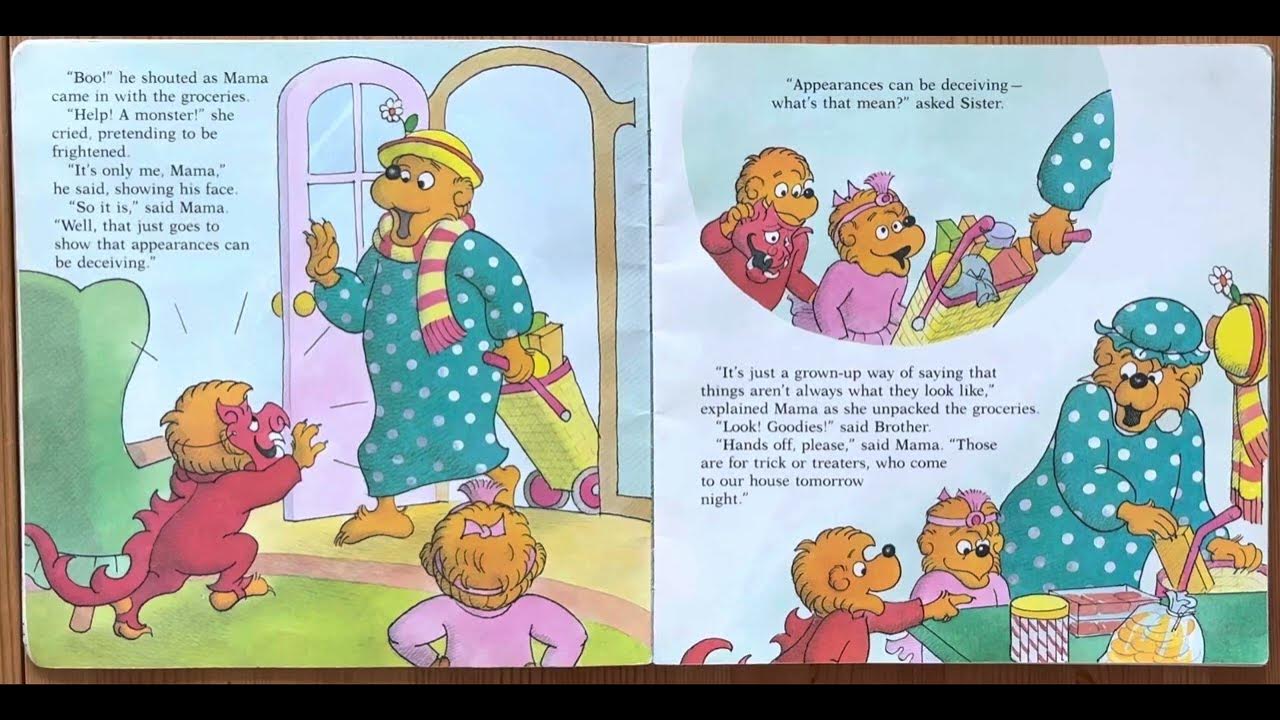 Ash reads The Berenstain Bears Trick or Treat by Stan & Jan Berestain ...