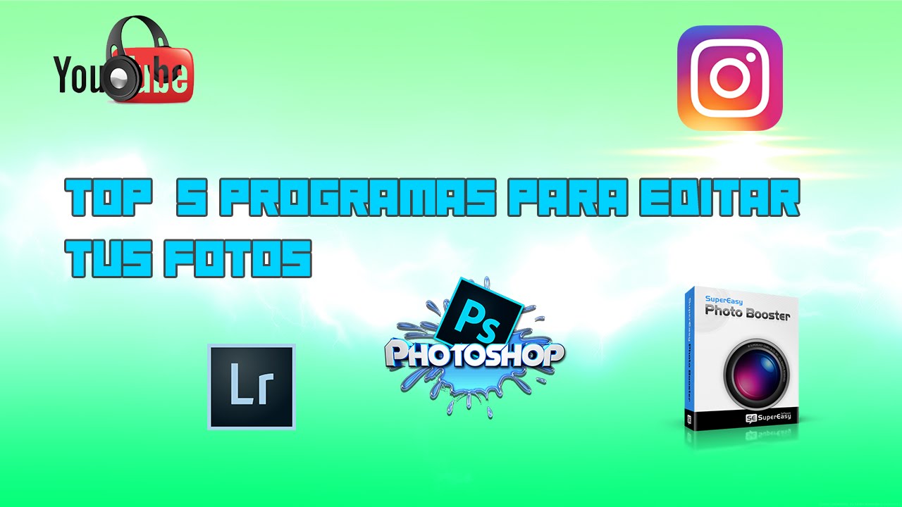 Top 5 Programas para Editar Fotos para Pc| Ven y Aprende - YouTube