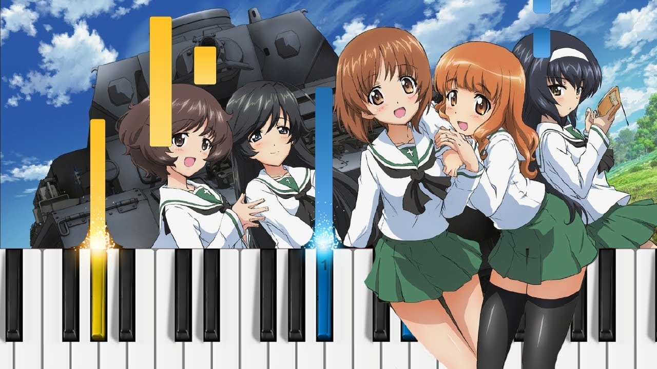 Girls und Panzer OP - DreamRiser - Piano Tutorial - YouTube