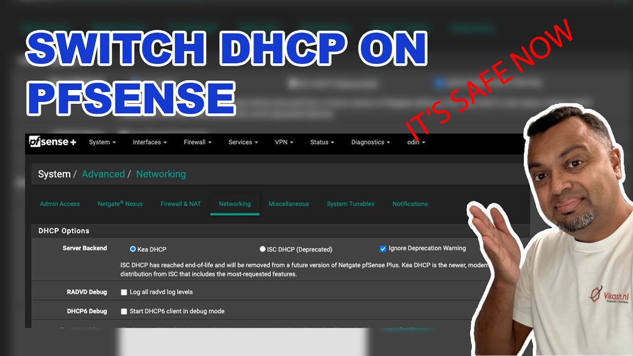 Move pfSense from ISC DHCP to Kea DHCP - YouTube