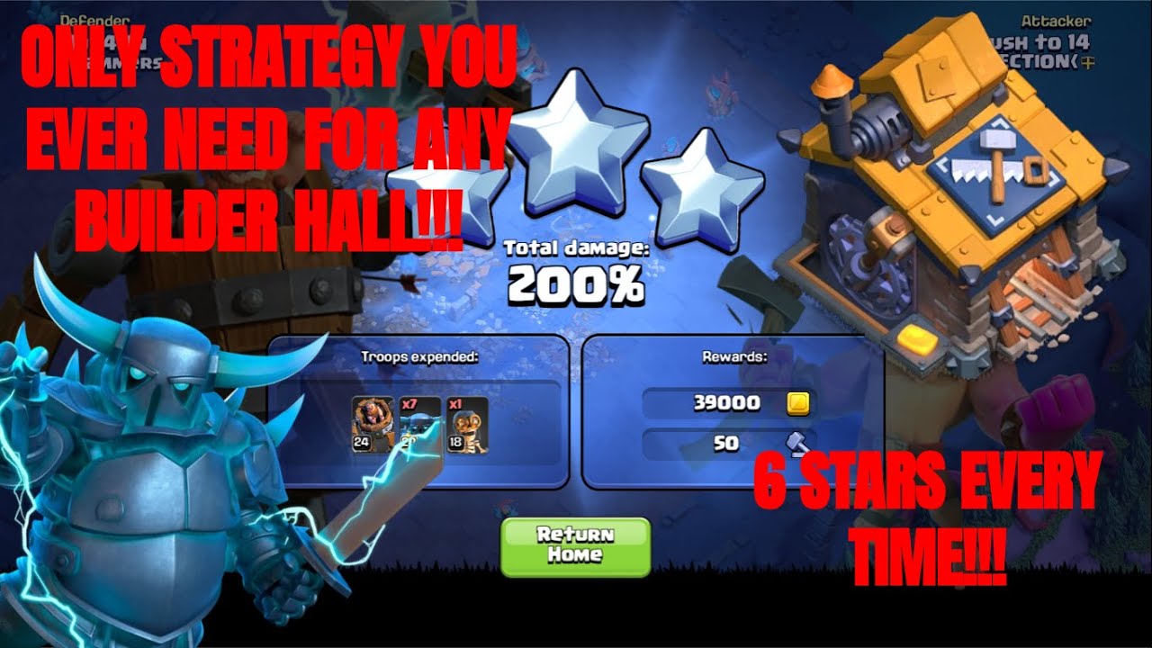 The BEST Builder Base 2.0 attack strategy (6 STAR EVERY TIME)!!! - YouTube