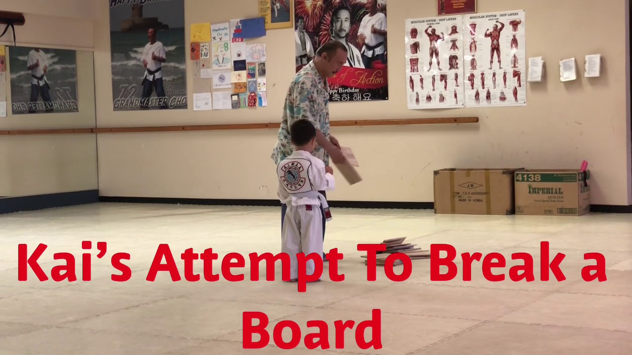 1st Tae Kwon Do Test with Grandmaster Hee IL Cho - YouTube