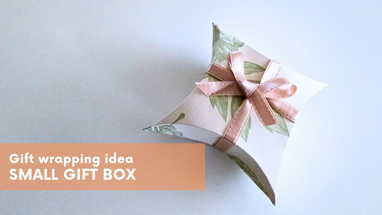 Gift wrapping idea SMALL GIFT BOX 작은 선물상자 만들기 - YouTube