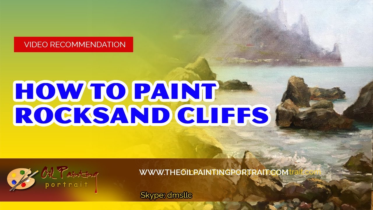 How to paint rocks and cliffs - Oil Painting Portrait Service - YouTube