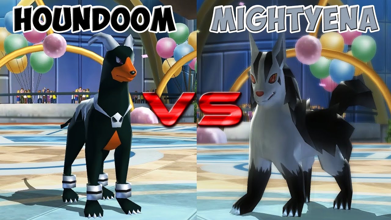 Pokemon battle revolution - Houndoom vs Mightyena - YouTube