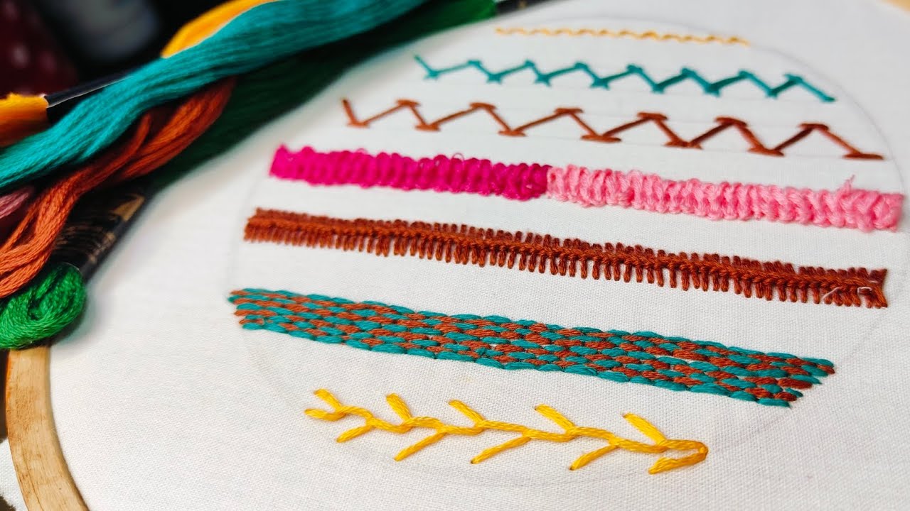 very easy embroidery patterns 🪡 for beginners part 2 #handembroidery # ...