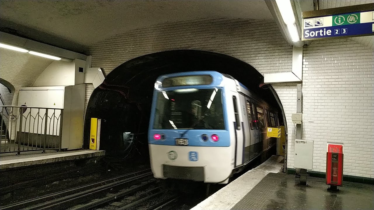 4k Métro de Paris - Nouvelle rame MF77 IDFM (N°163 Ligne 7 - YouTube