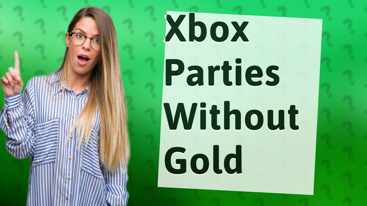Can you join Xbox parties without Xbox Live? - YouTube