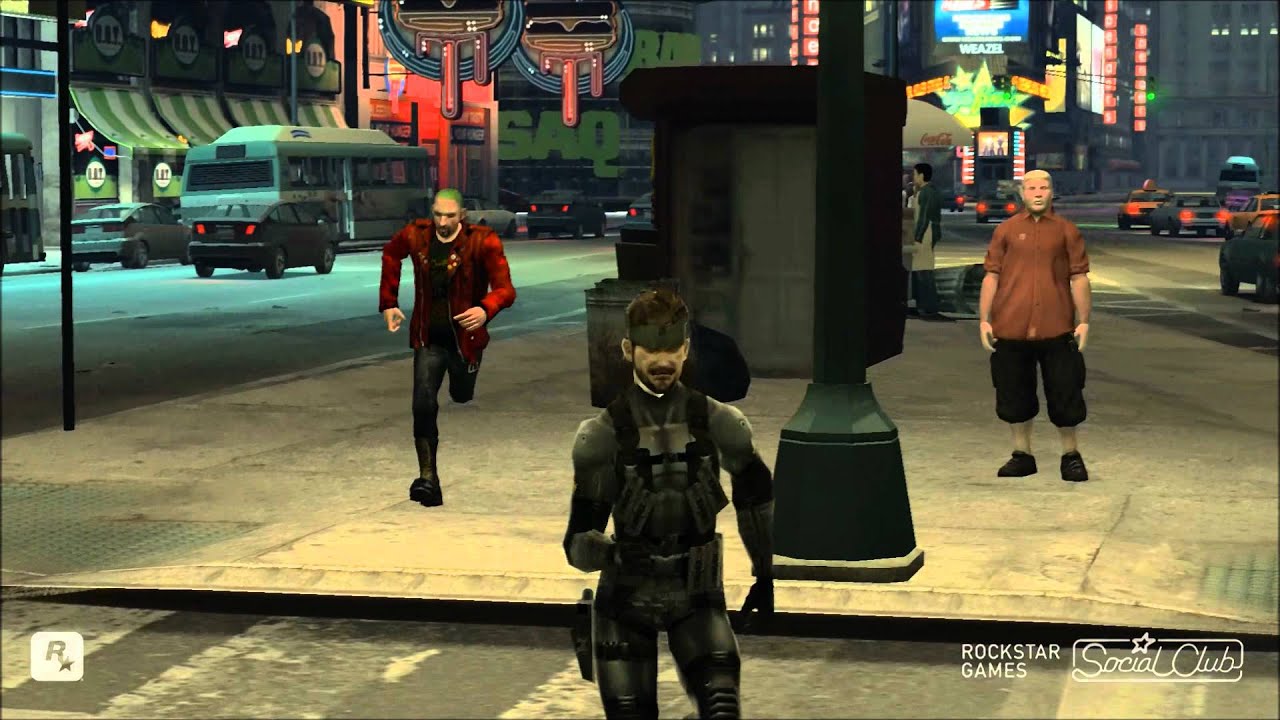 Solid Snake tomfoolery (in GTA IV) - YouTube