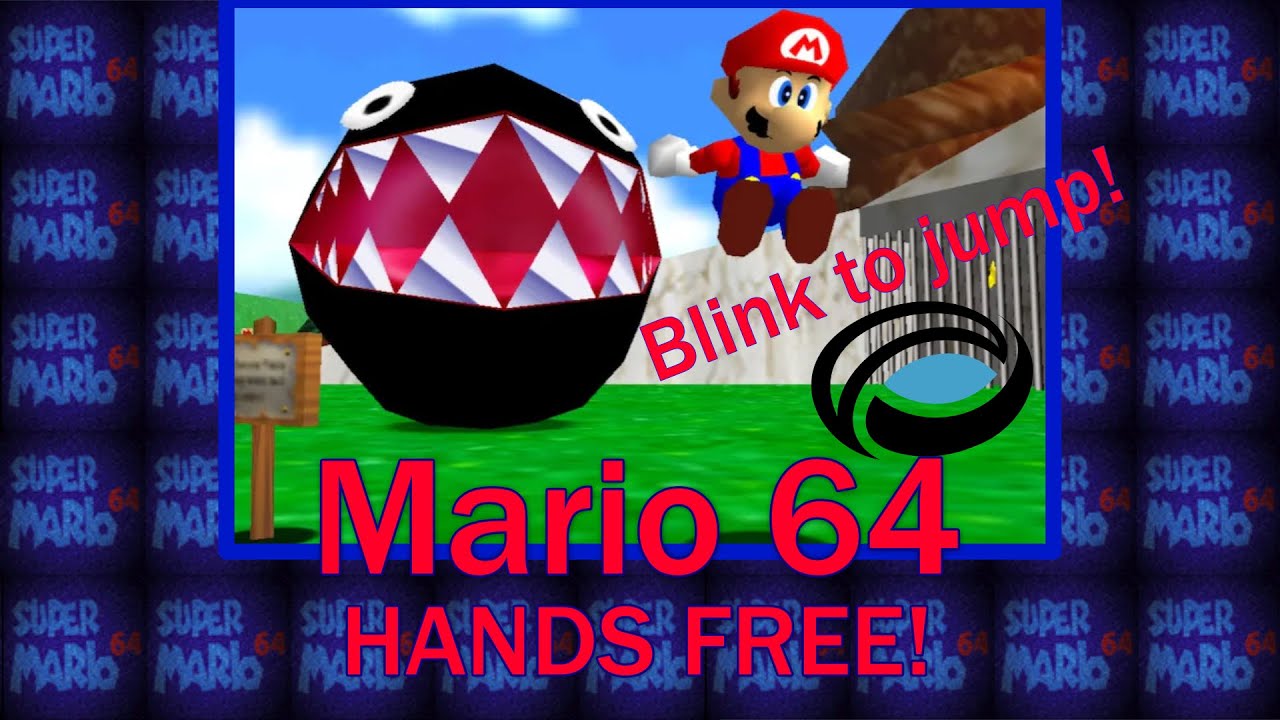 Mario 64 eye tracking gameplay (web browser emulator) - YouTube