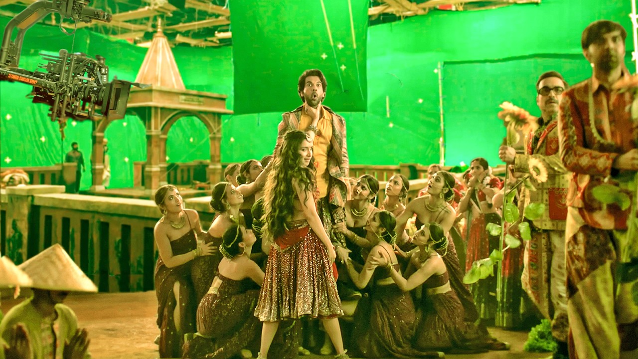 Making of Stree 2 Movie | Aayi Nai Song Shooting | Behind The Scenes ...