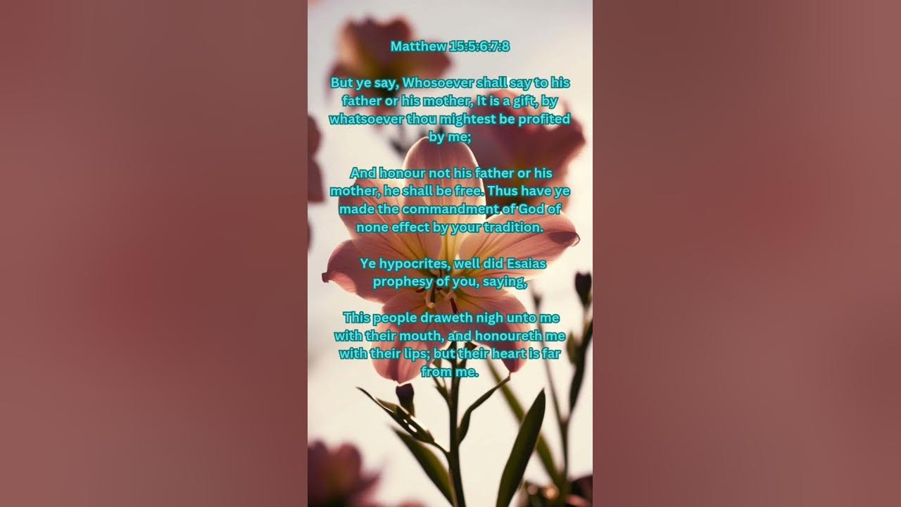 Matthew 15 5 6 7 8 YouTube matthew-15-5-6-7-8-youtube