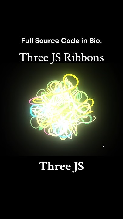 Three Js Ribbons Animation | #threejs Animation #javascriptanimation #shorts - YouTube