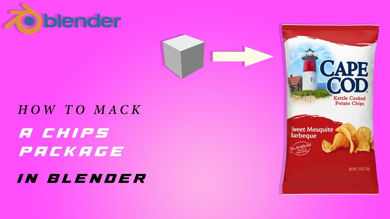 HOW TO MAKE A CHIPS PACKAGE IN BLENDER - YouTube