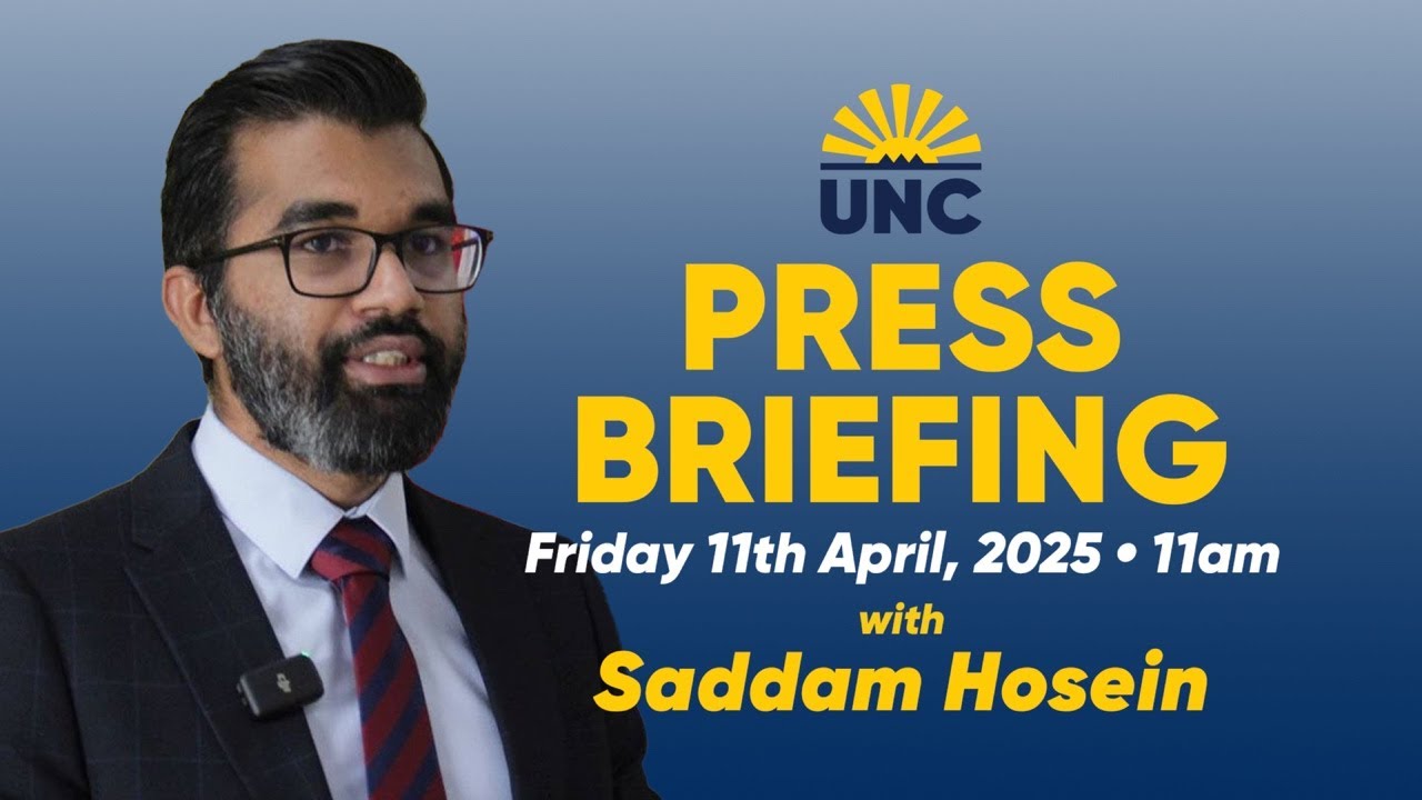 📢 LIVE PRESS BRIEFING with SADDAM HOSEIN - YouTube