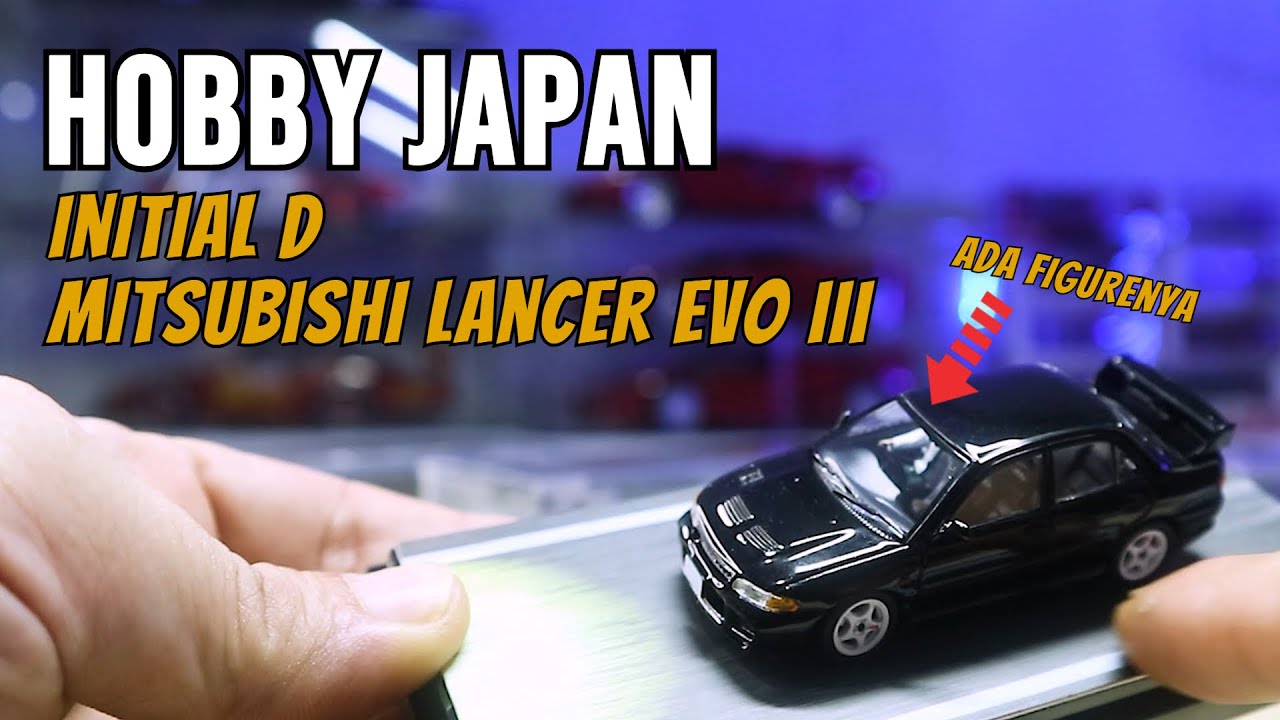 DIECAST SERI INITIAL D TERBAIK, HOBBY JAPAN MITSUBISHI LANCER EVO III ...