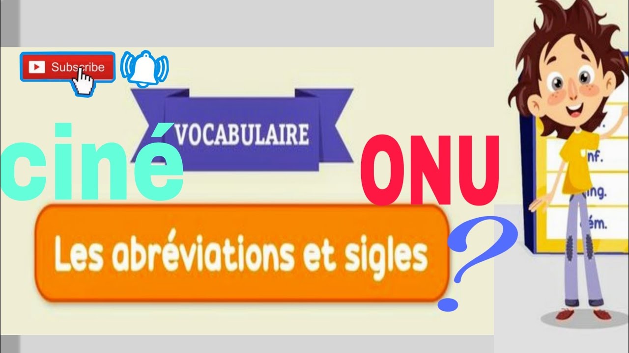 Les sigles et les abréviations - YouTube