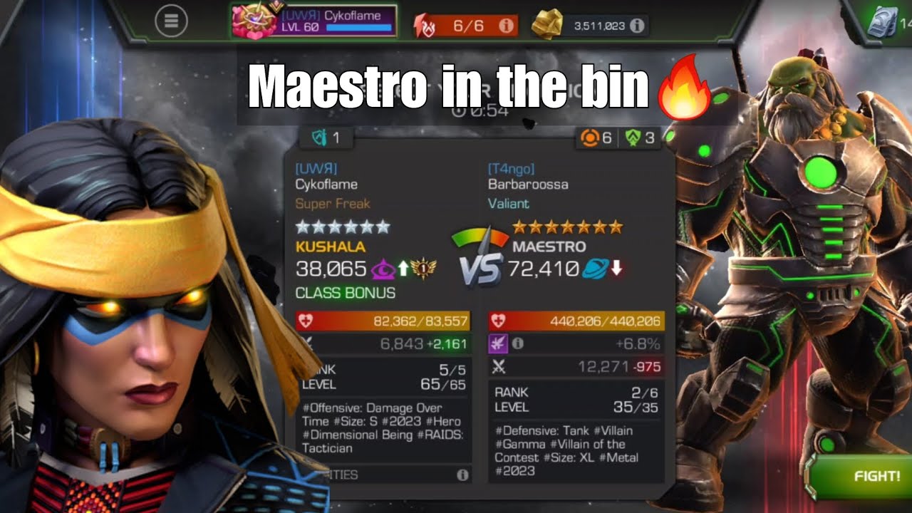 442k Maestro Mini Boss in 48 seconds 🔥 | Marvel Contest of Champions ...