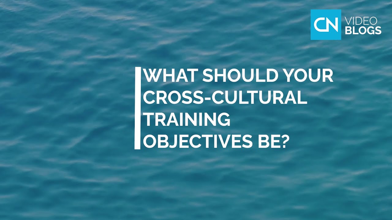What Should Your Cross-Cultural Training Objectives Be? - VIDEO BLOGS ...