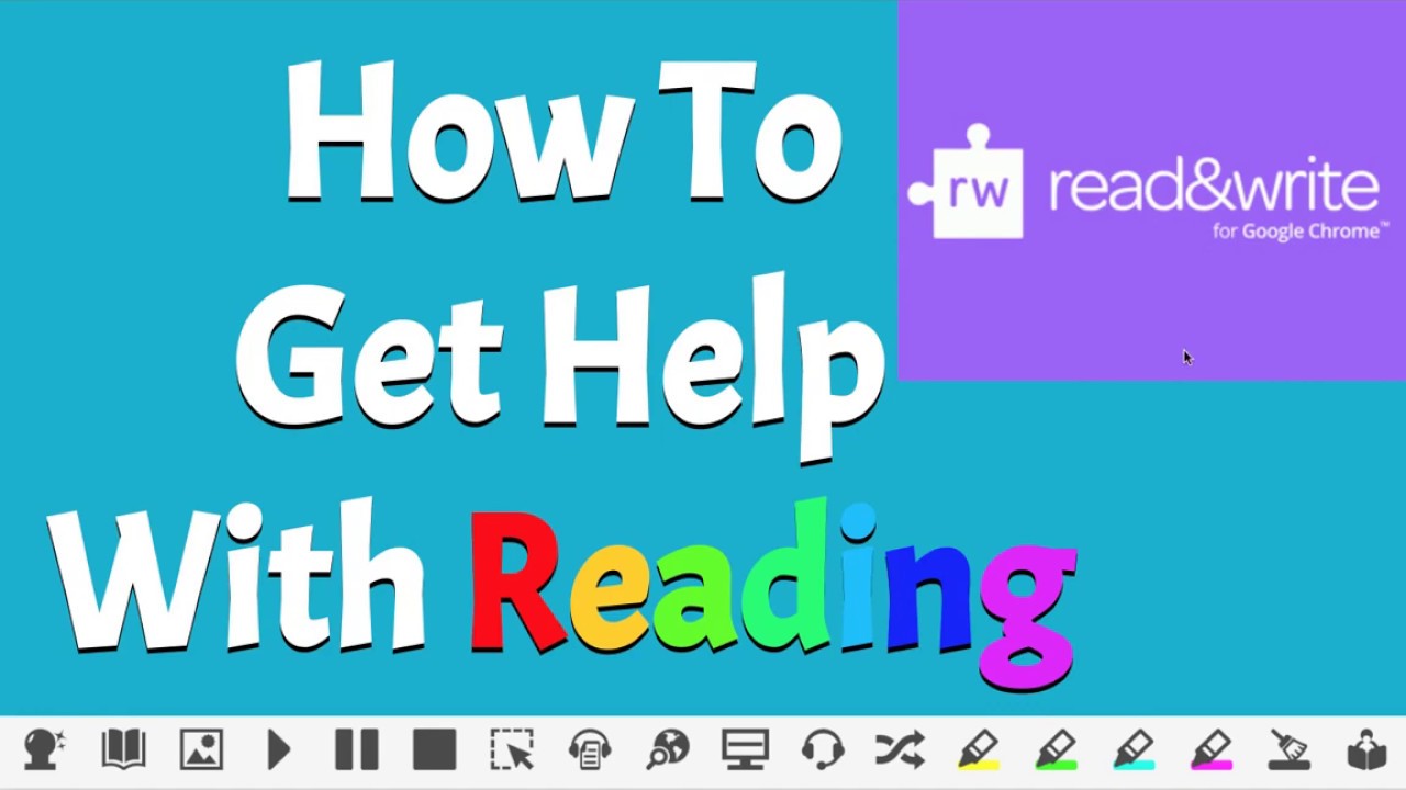 READING help with Read&Write - YouTube