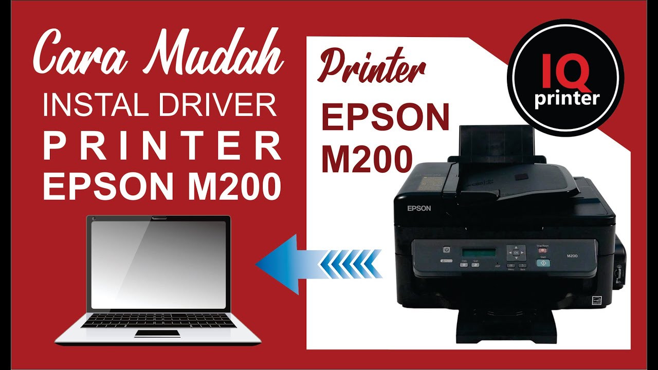 CARA INSTAL PRINTER EPSON M200 - YouTube