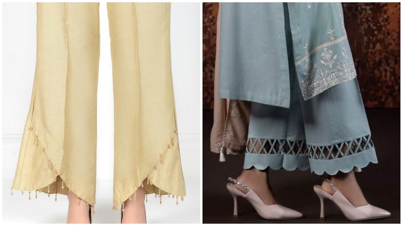 Plazo bottom design ideas/Trending plazo bottom design - YouTube