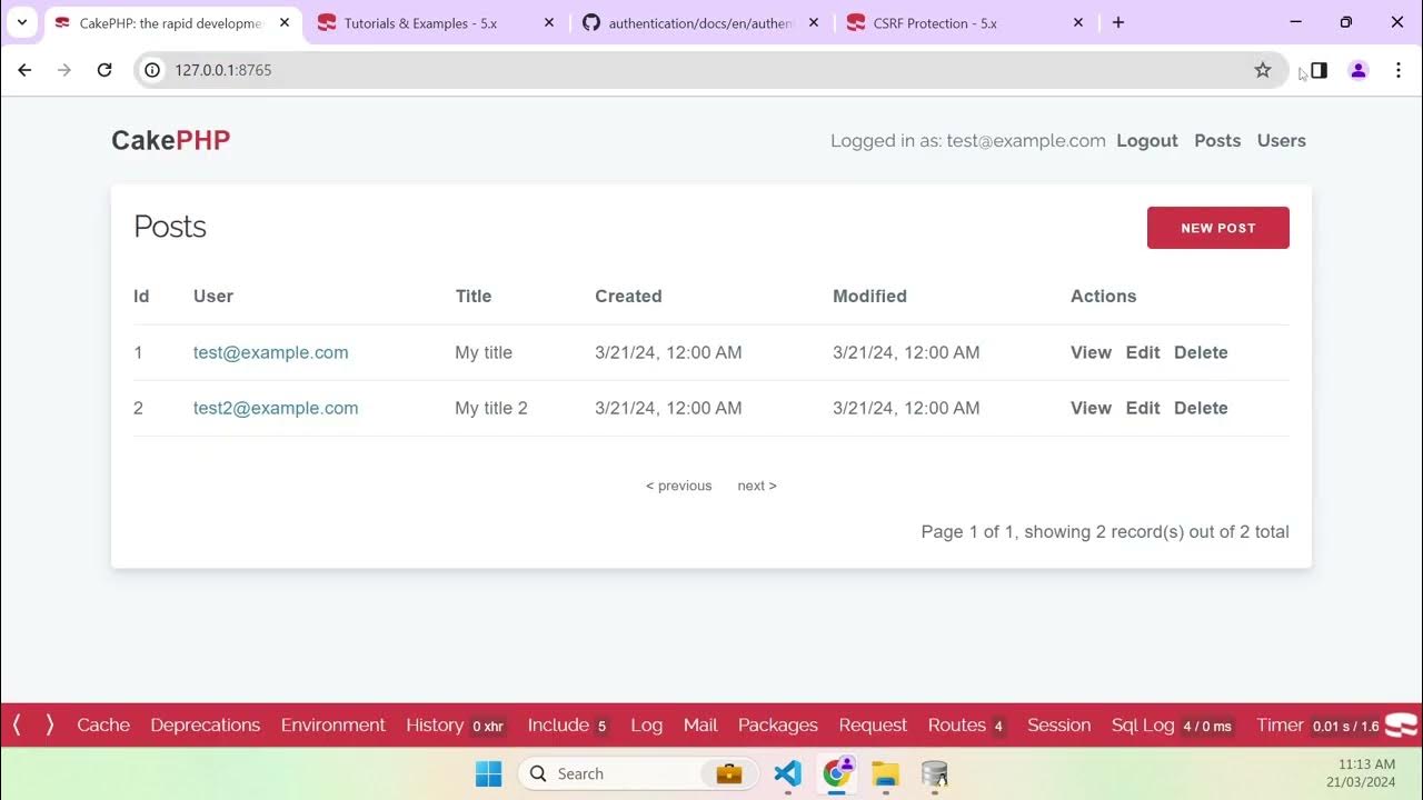 CakePHP 5 - Token Authentication - YouTube