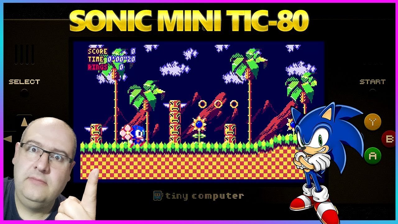 Sonic mini sur TIC 80 un mini sonic tout mignon 😍 - YouTube