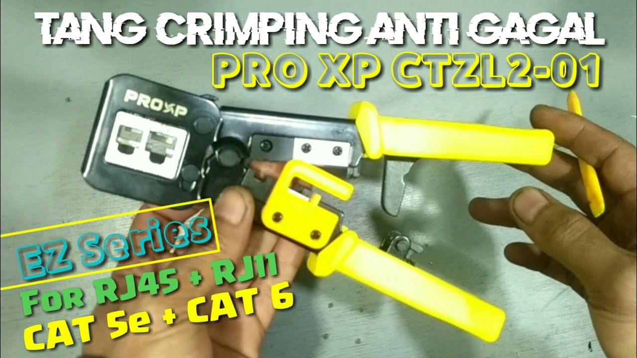 Tang crimping RJ45 PRO XP CTZL2-01 - YouTube