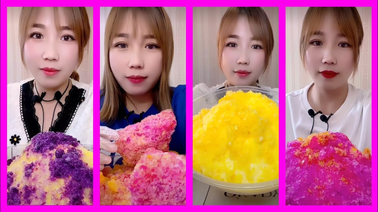 ASMR REFROZEN SHAVED ICE EATING WITH JEWELRY PIECES | ICE CHIPS - YouTube