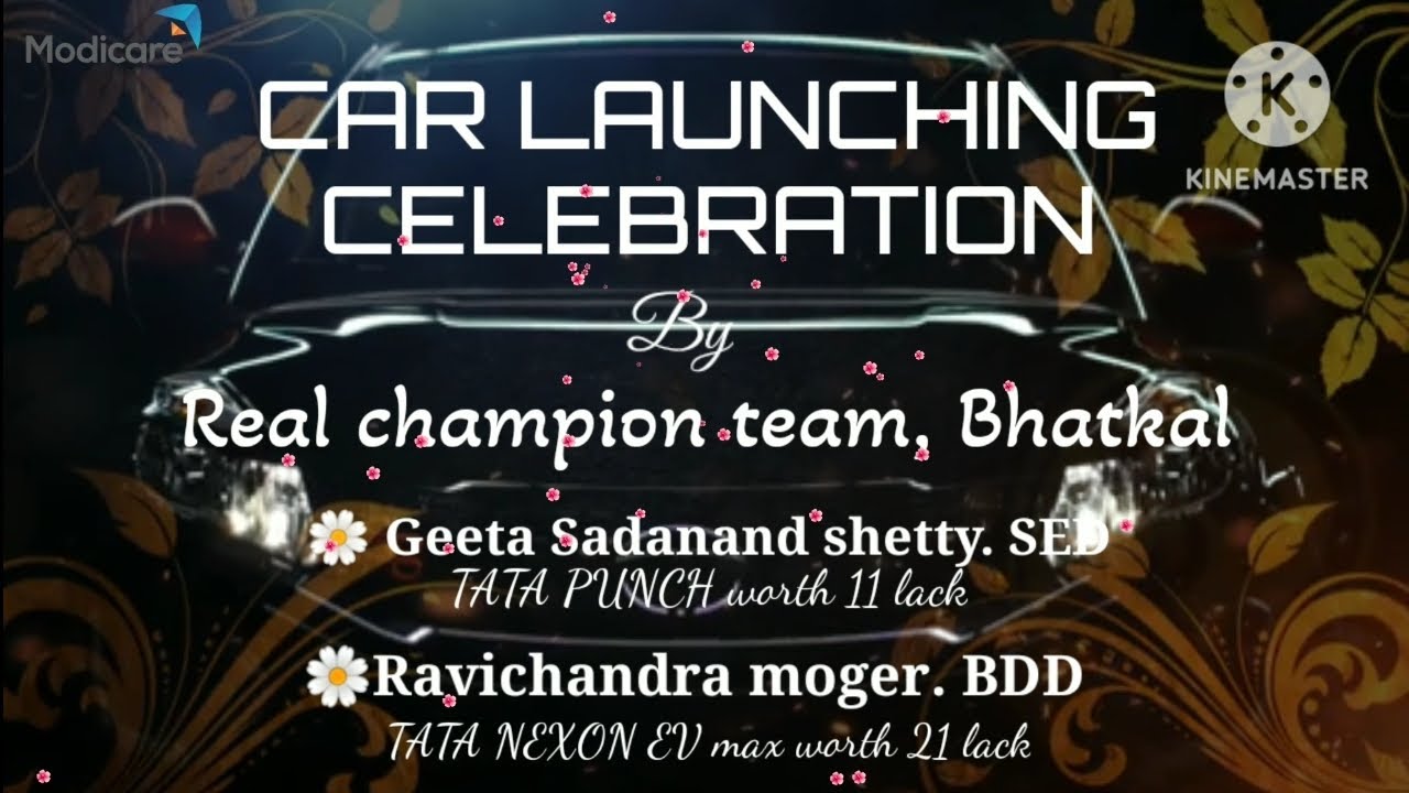 Ravichandra moger sir 2nd car and Geetha shetty medam 1st car launching ...