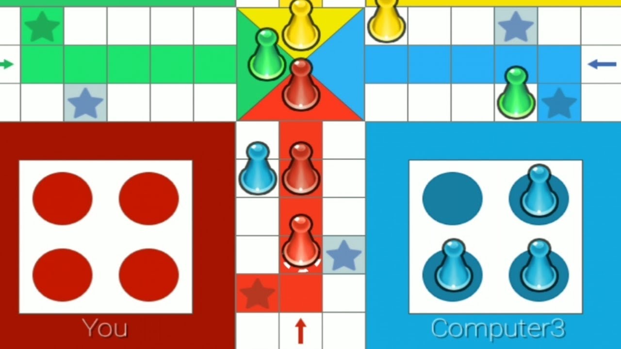 ludo king game in 4 players | ludo king gameplay | #ludoking - YouTube