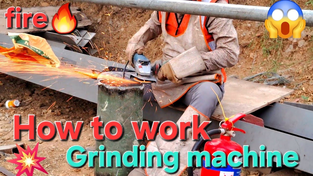How to Grind pipe//how to Grinder machine work//grinding in ...