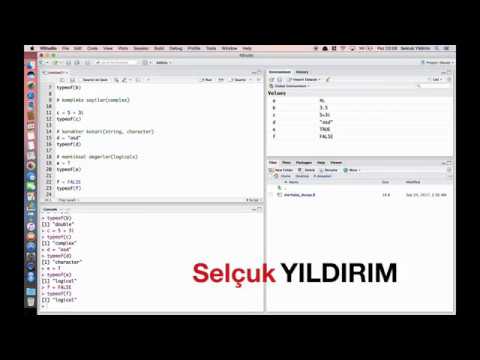 Ders 2 R Programlama'da Veri Tipleri - YouTube