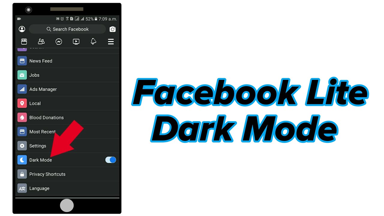 New Update : Facebook Lite Dark Mode are Available Now | Facebook lite ...