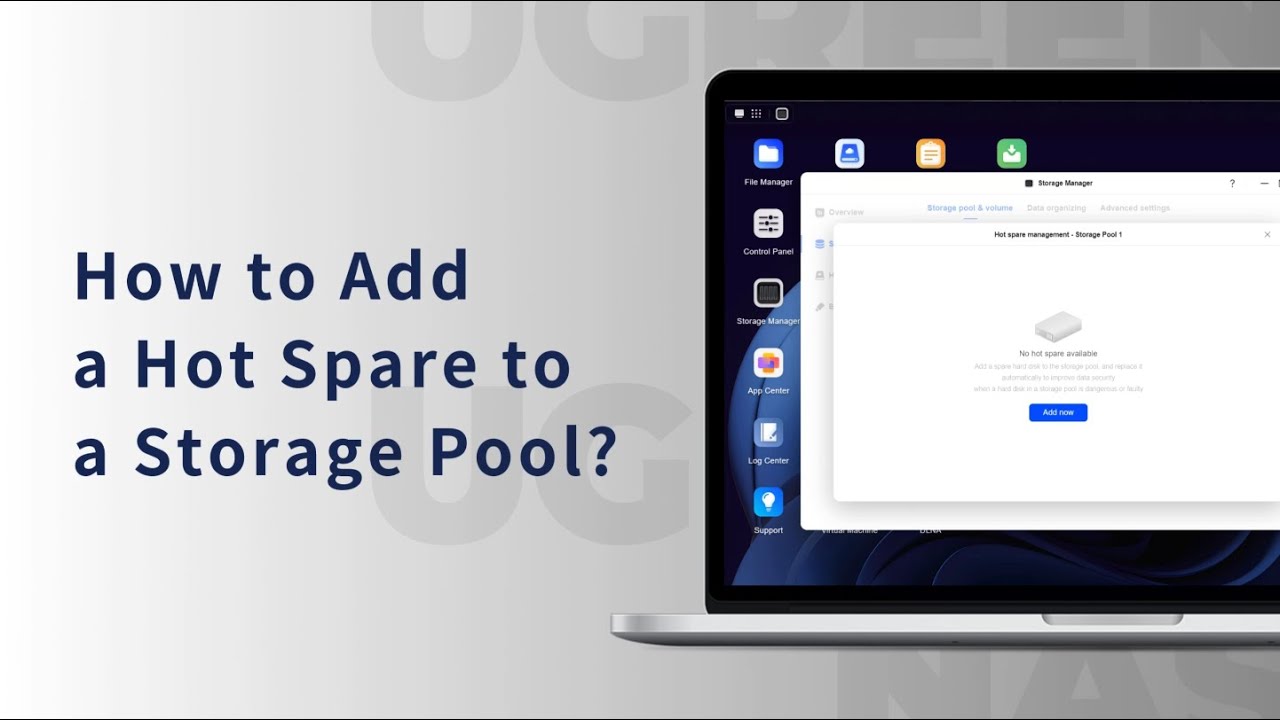 UGREEN NASync Tutorial Series - How to Add a Hot Spare to a Storage Pool - YouTube