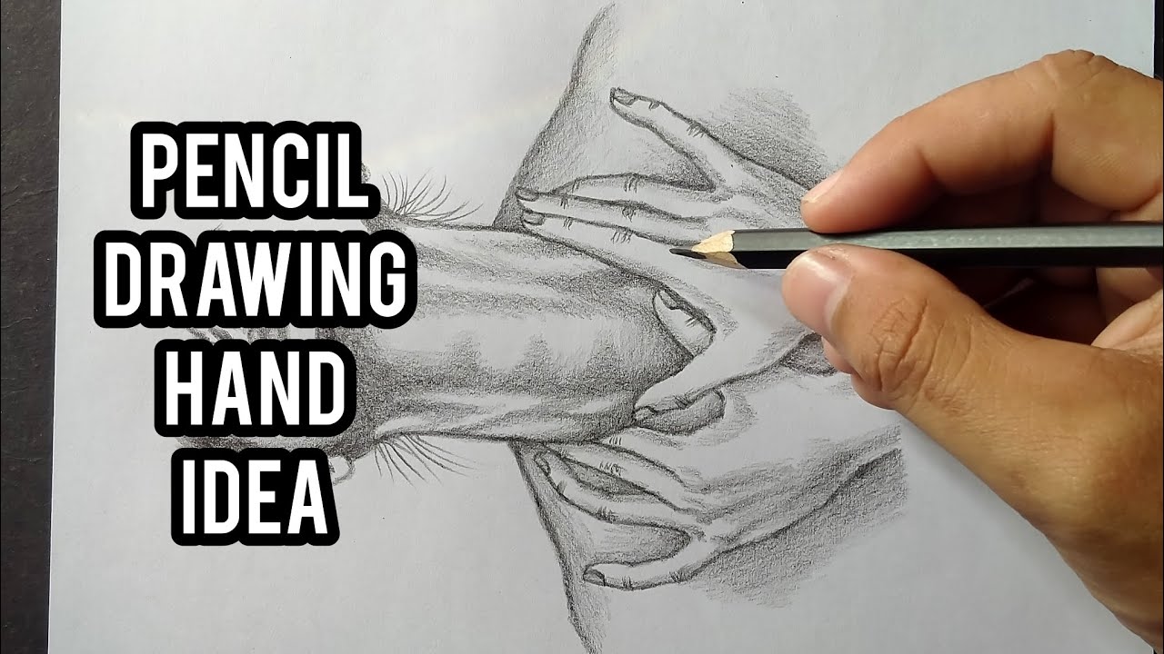 How to drawing a girl hand||Pencil drawing hand easy - YouTube