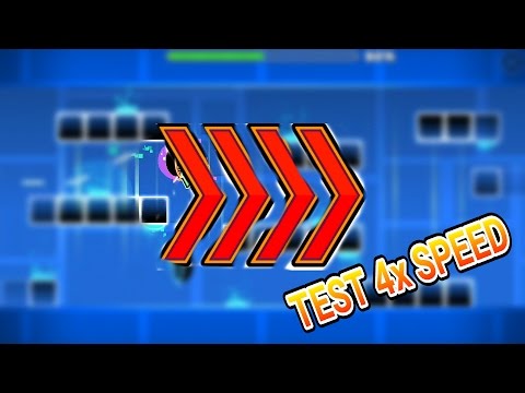 TEST 4x SPEED ON AUTO | GEOMETRY DASH WORLD/2.1 - YouTube