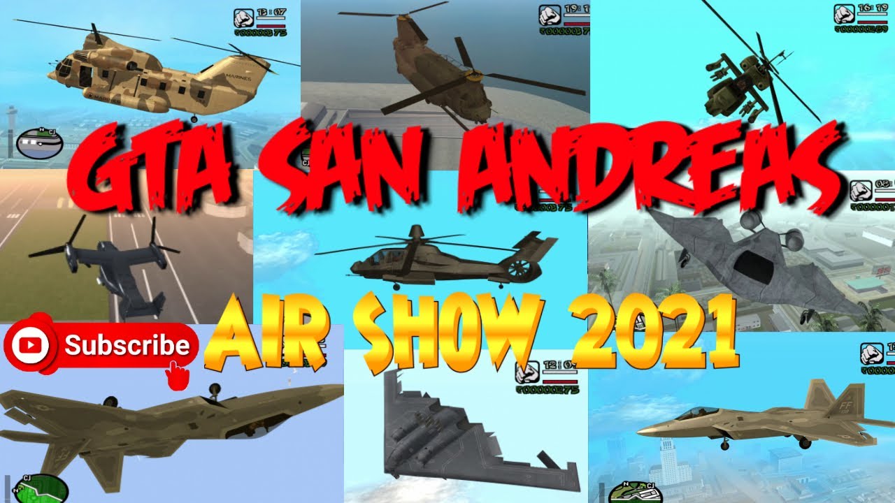 GTA San Andreas Air Show 2021 | GTA Namsate America | Gameplay 2021 ...