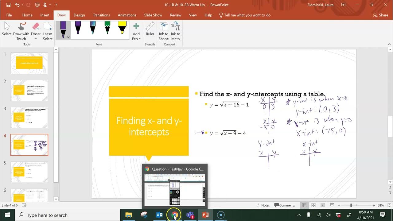 Int Alg 10-1B/10-2B Warm Up Video - YouTube