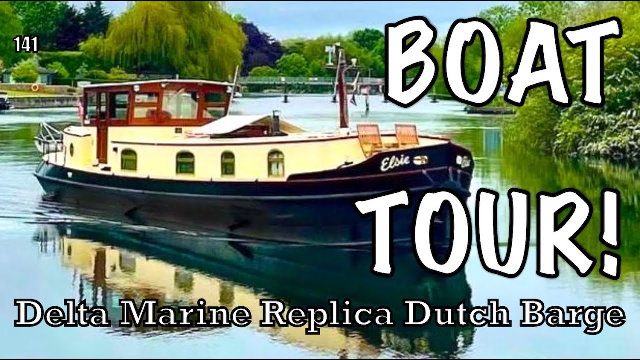 Boat Tour! Delta Marine Replica Dutch Barge Luxemotor 57 | 141 - YouTube